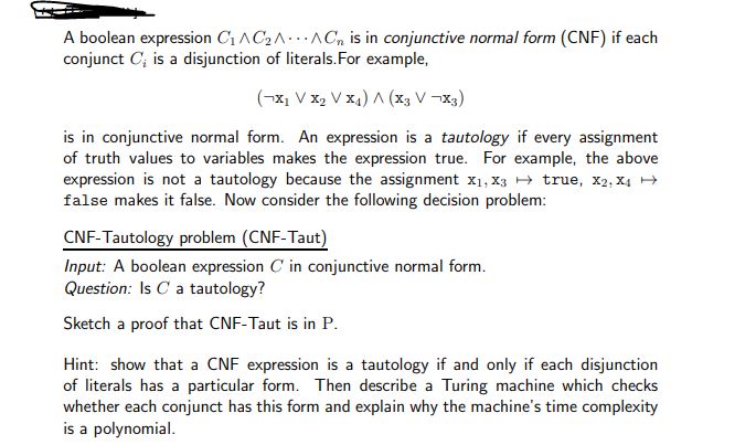 Solved A boolean expression \\( C_{1} \\wedge C_{2} \\wedge | Chegg.com