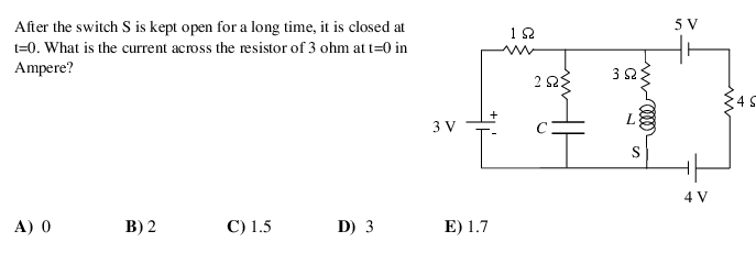 Solved After the switch S is kept open for a long time, it | Chegg.com
