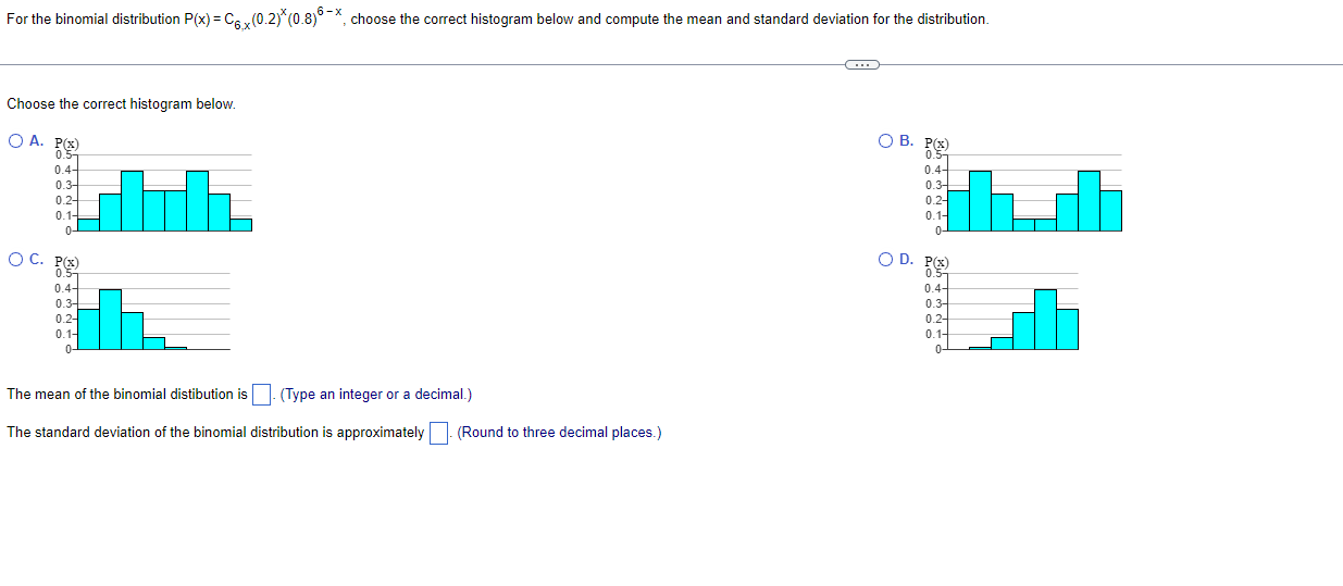 Solved For the binomial distribution | Chegg.com