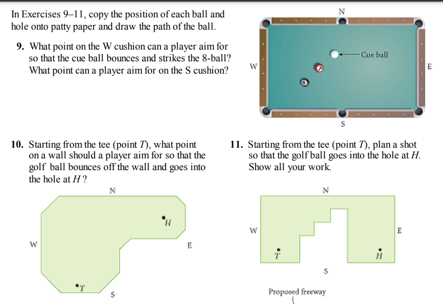 Solved In Exercises 9-11, copy the position of each ball and | Chegg.com