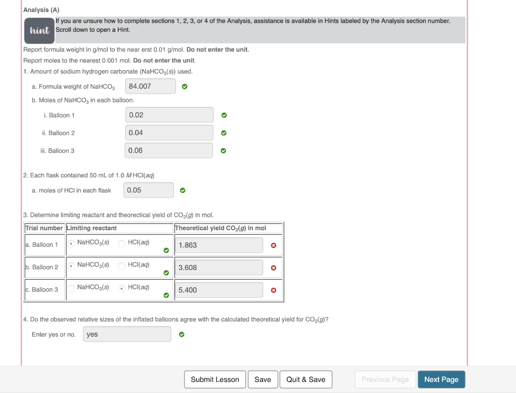 Solved 2. Each flask contained 50 mL of 1.0MHCl(aq) a. moles | Chegg.com
