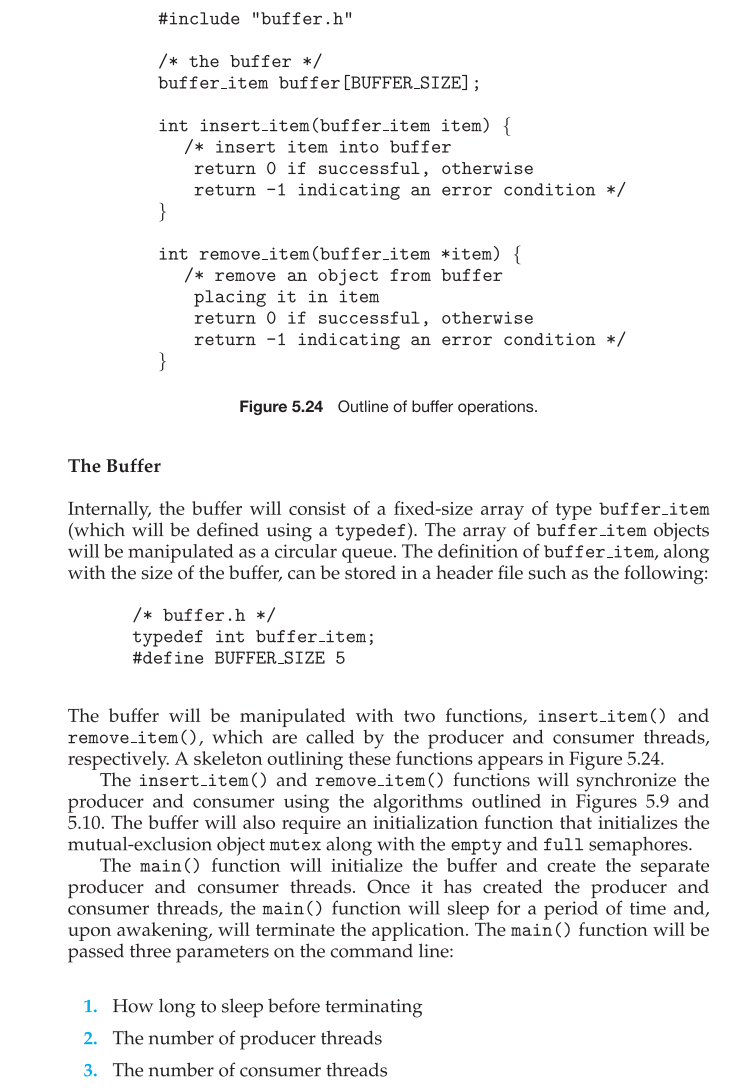 Project 3— Producer-Consumer Problem In Section | Chegg.com