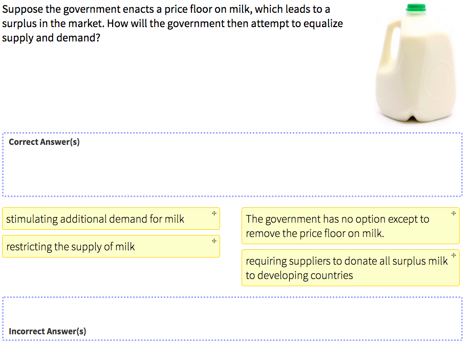Solved Suppose the government enacts a price floor on milk, | Chegg.com Solved Suppose the government enacts a price floor on milk, | Chegg.com