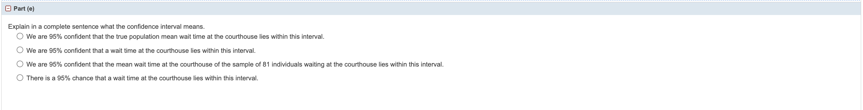 Solved Part (b) Part (c) Which distribution should you use | Chegg.com