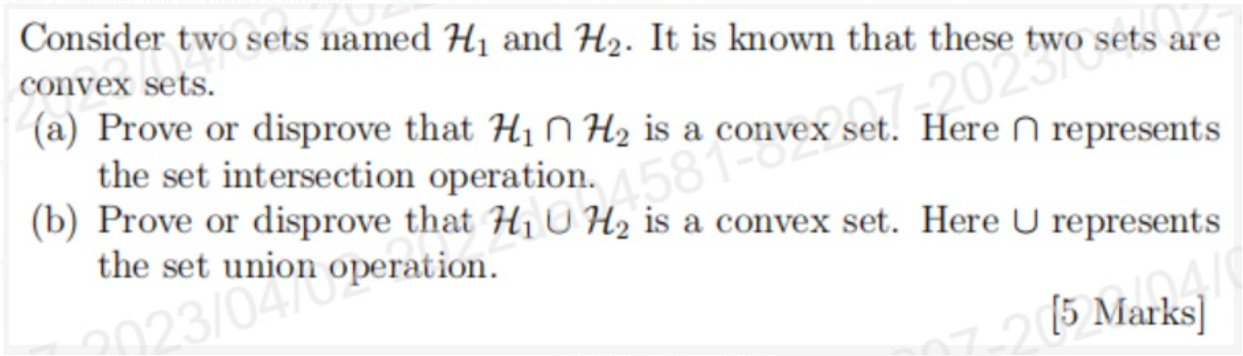 Solved Consider two sets named H1 and H2. It is known that | Chegg.com