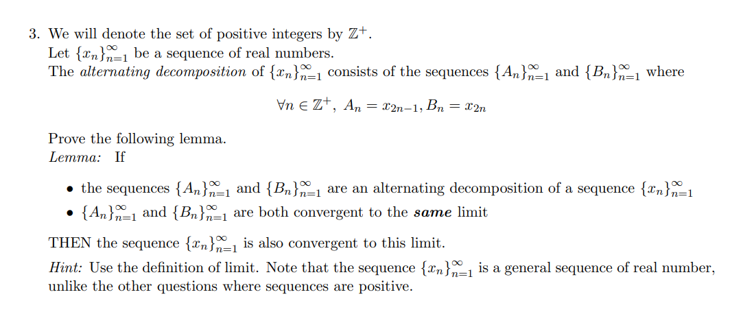 Solved We will denote the set of positive integers by Z+. | Chegg.com