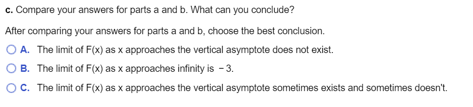 Solved Let F(x)=(x+3)25 a. Find limx→−3F(x). b. Find the | Chegg.com