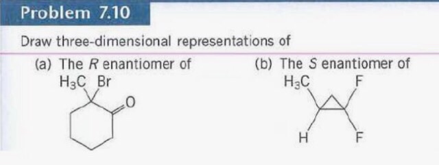 Solved Problem 7.10 Draw three-dimensional representations | Chegg.com