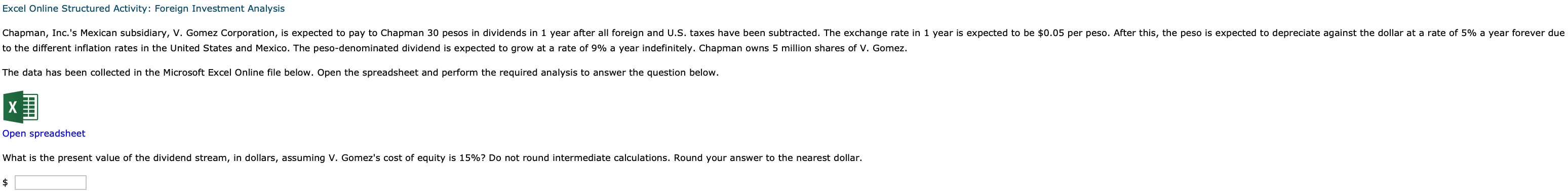 Solved data has been collected in the Microsoft Excel Online | Chegg.com
