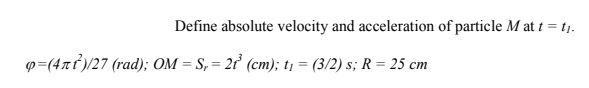 Solved Define absolute velocity and acceleration of particle | Chegg.com