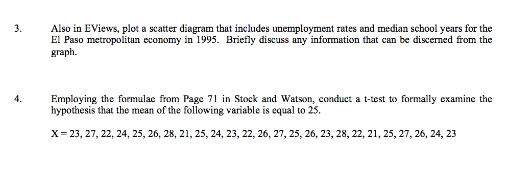 Solved 1. In EViews, estimate a linear regression equation | Chegg.com