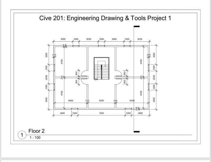 Solved Cive 201: Engineering Drawing & Tools Project 1 Given | Chegg.com