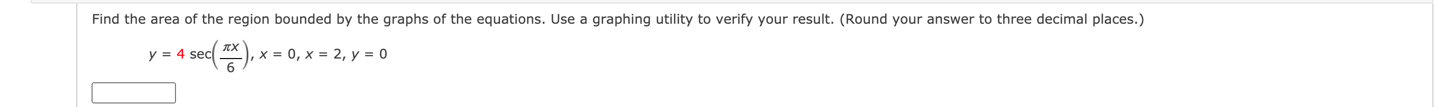 Solved Find the area of the region bounded by the graphs of | Chegg.com