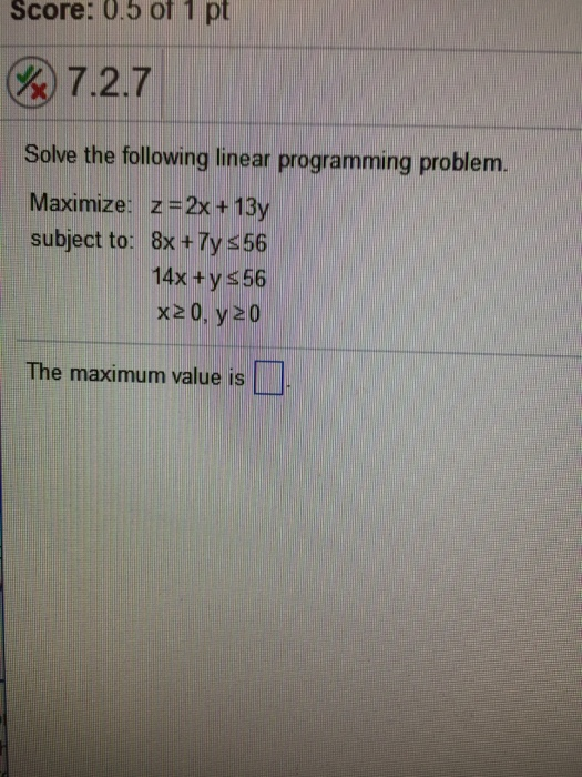 Solved What is the max and what point does it occur at? | Chegg.com