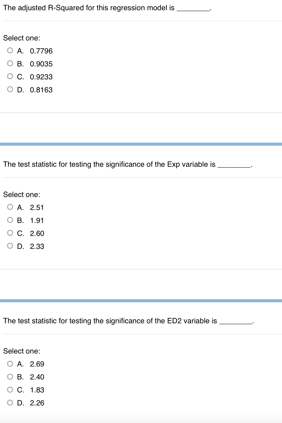 Solved Degree ED1 ED2 High School JO 10 Associate's lo 11 | Chegg.com