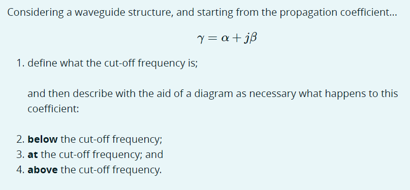Solved Considering a waveguide structure, and starting from | Chegg.com