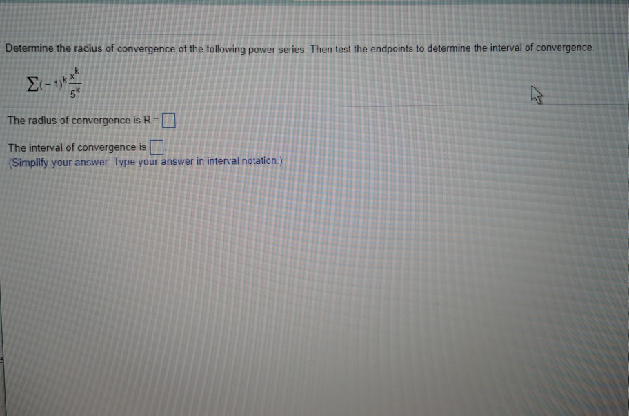 Solved Determine the radius of convergence of the following | Chegg.com