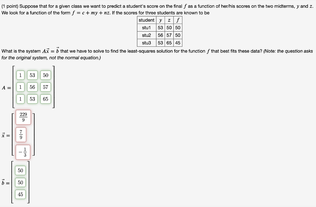 Solved (1 point) Suppose that for a given class we want to | Chegg.com