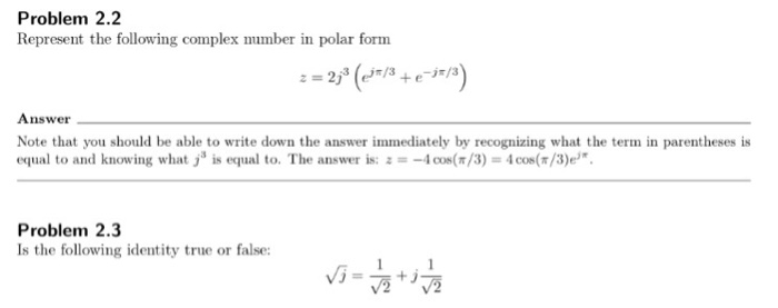 Solved Represent the following complex umber in polar form | Chegg.com