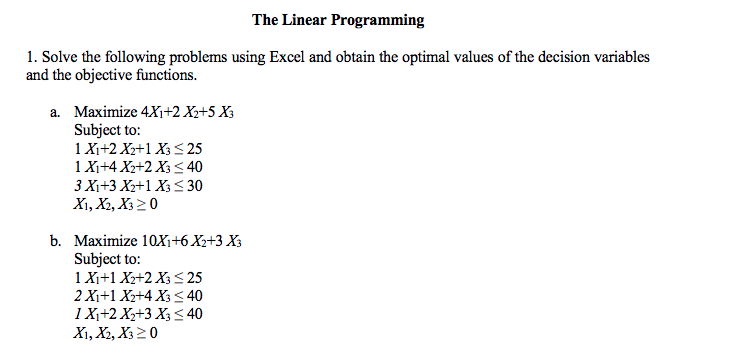 Solved The Linear Programming 1. Solve the following | Chegg.com