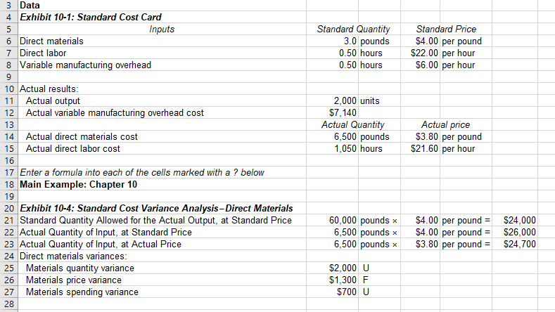 Solved ! Required information Chapter 10: Applying Excel | Chegg.com