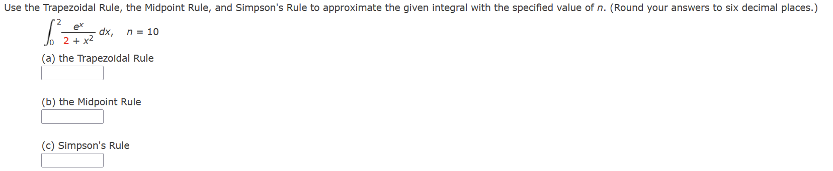 Solved Use the Trapezoidal Rule, the Midpoint Rule, and | Chegg.com