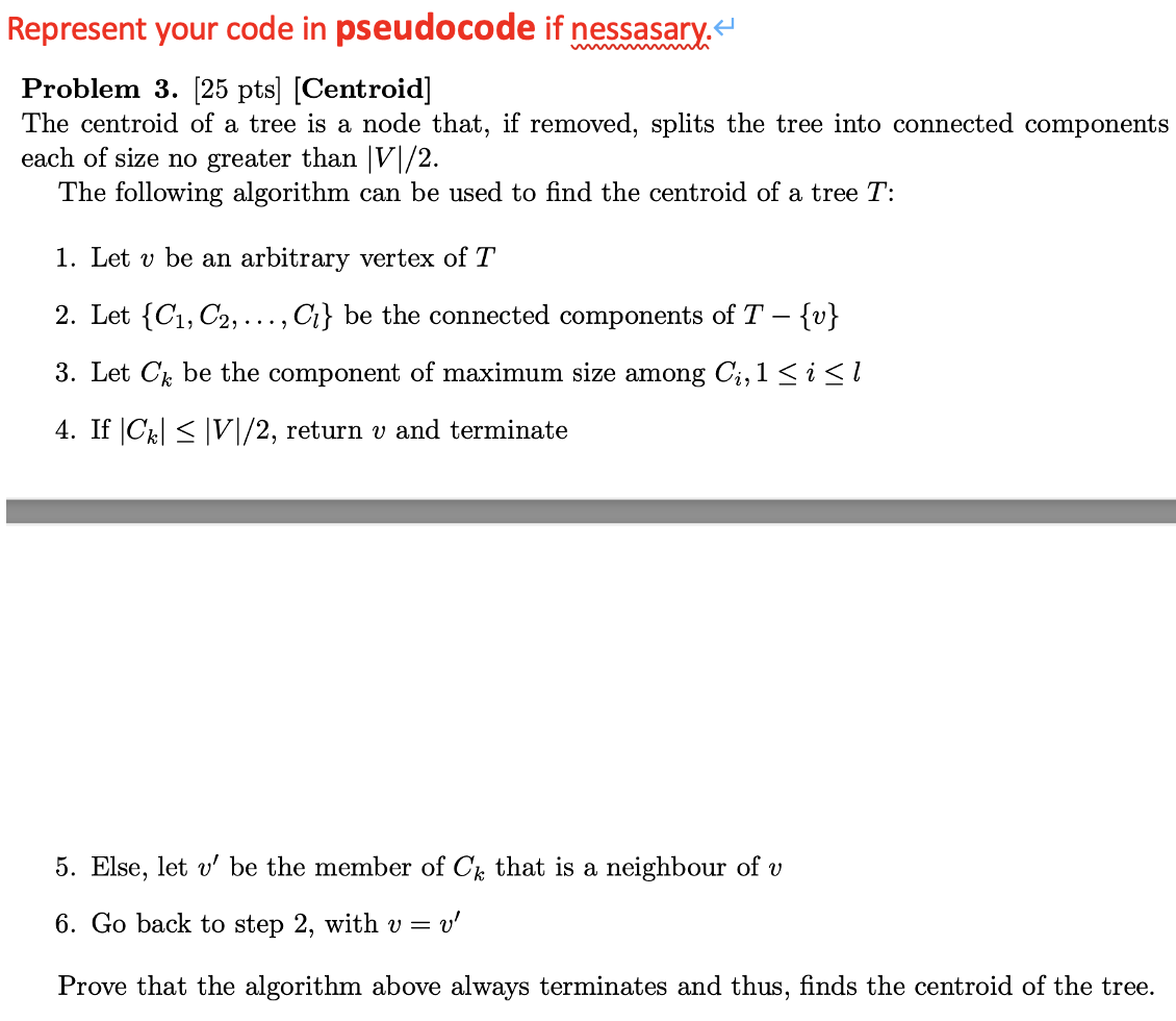 Represent your code in pseudocode if nessasary | Chegg.com