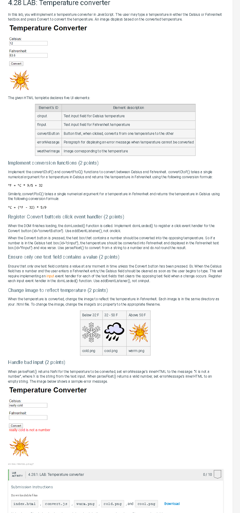 Solved 4.28LAB: Temperature converter In this lab, you will | Chegg.com Solved 4.28LAB: Temperature converter In this lab, you will | Chegg.com