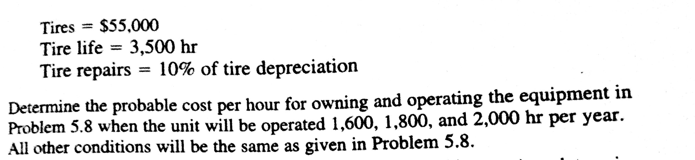 Solved Determine The Probable Cost Per Hour Of Owning And Chegg solved-determine-the-probable-cost-per-hour-of-owning-and-chegg