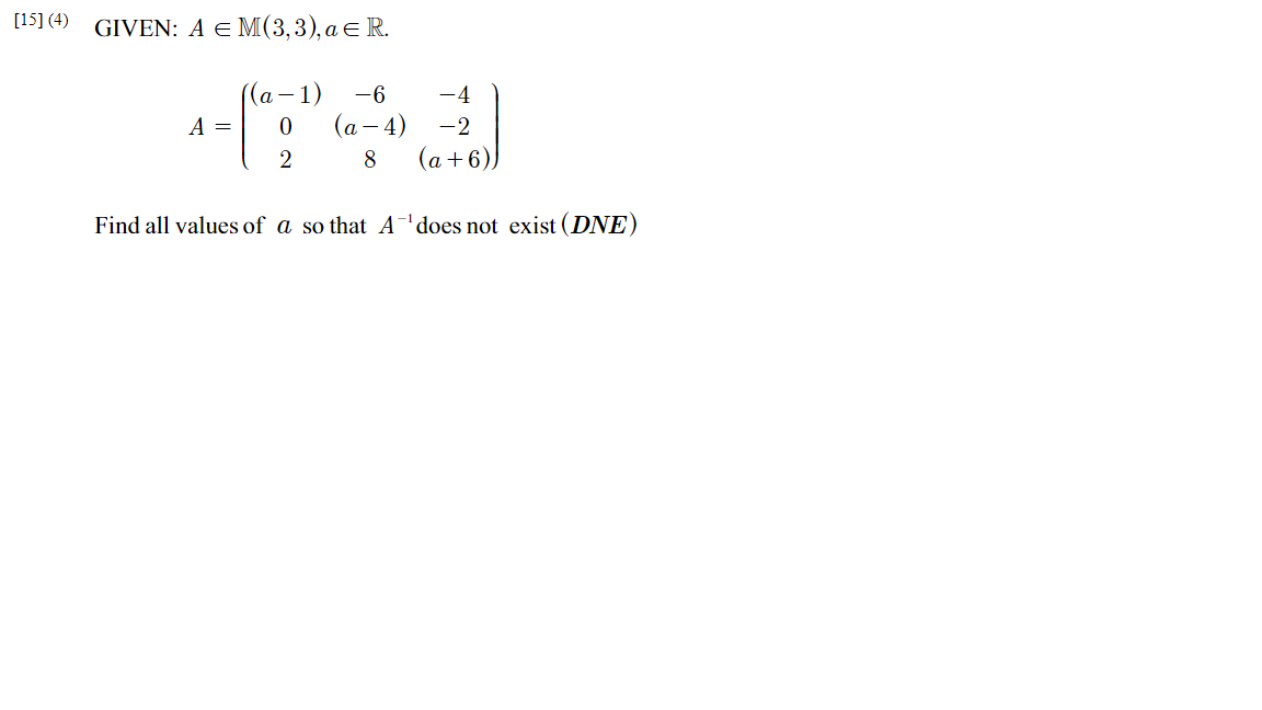 Solved [15] (4) ﻿GIVEN: | Chegg.com