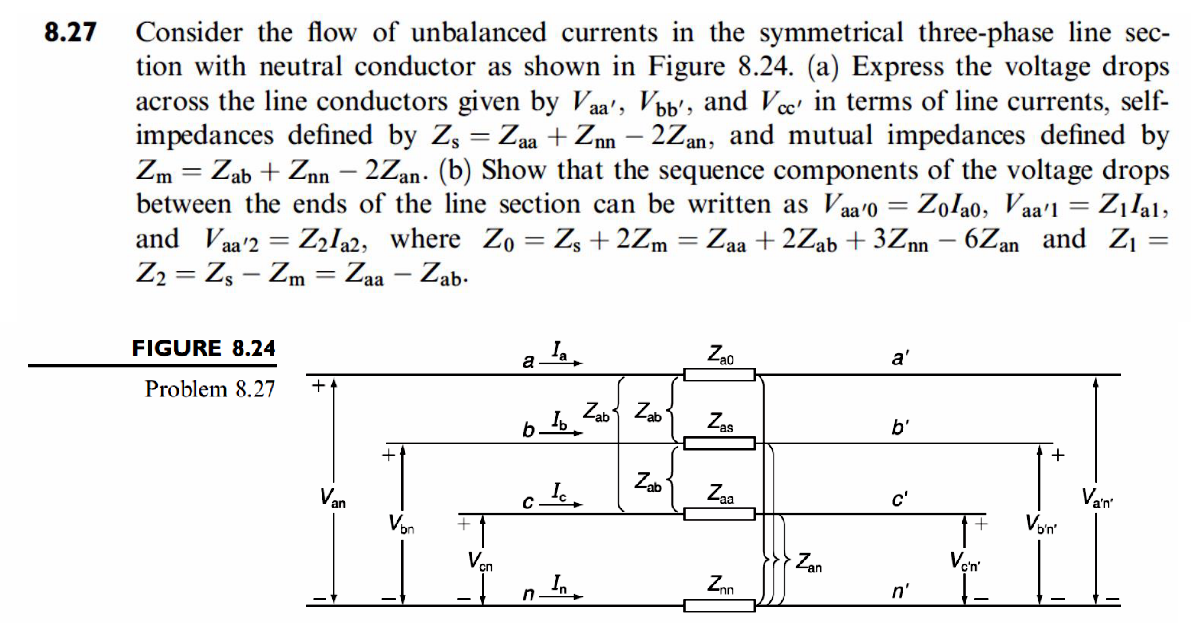 Solved 37 Consider the flow of unbalanced currents in the | Chegg.com