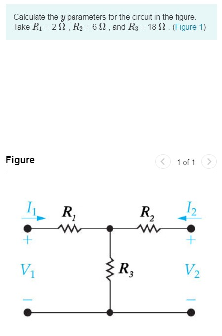 Solved Calculate the y parameters for the circuit in the | Chegg.com