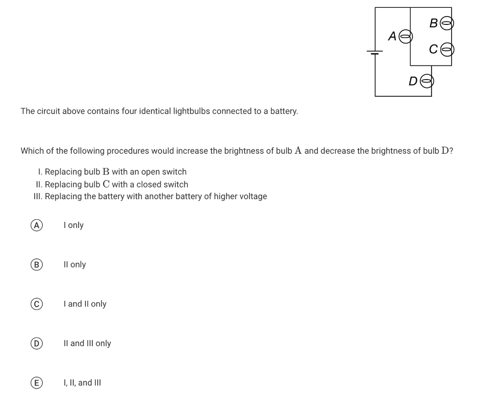 Solved The circuit above contains four identical lightbulbs | Chegg.com
