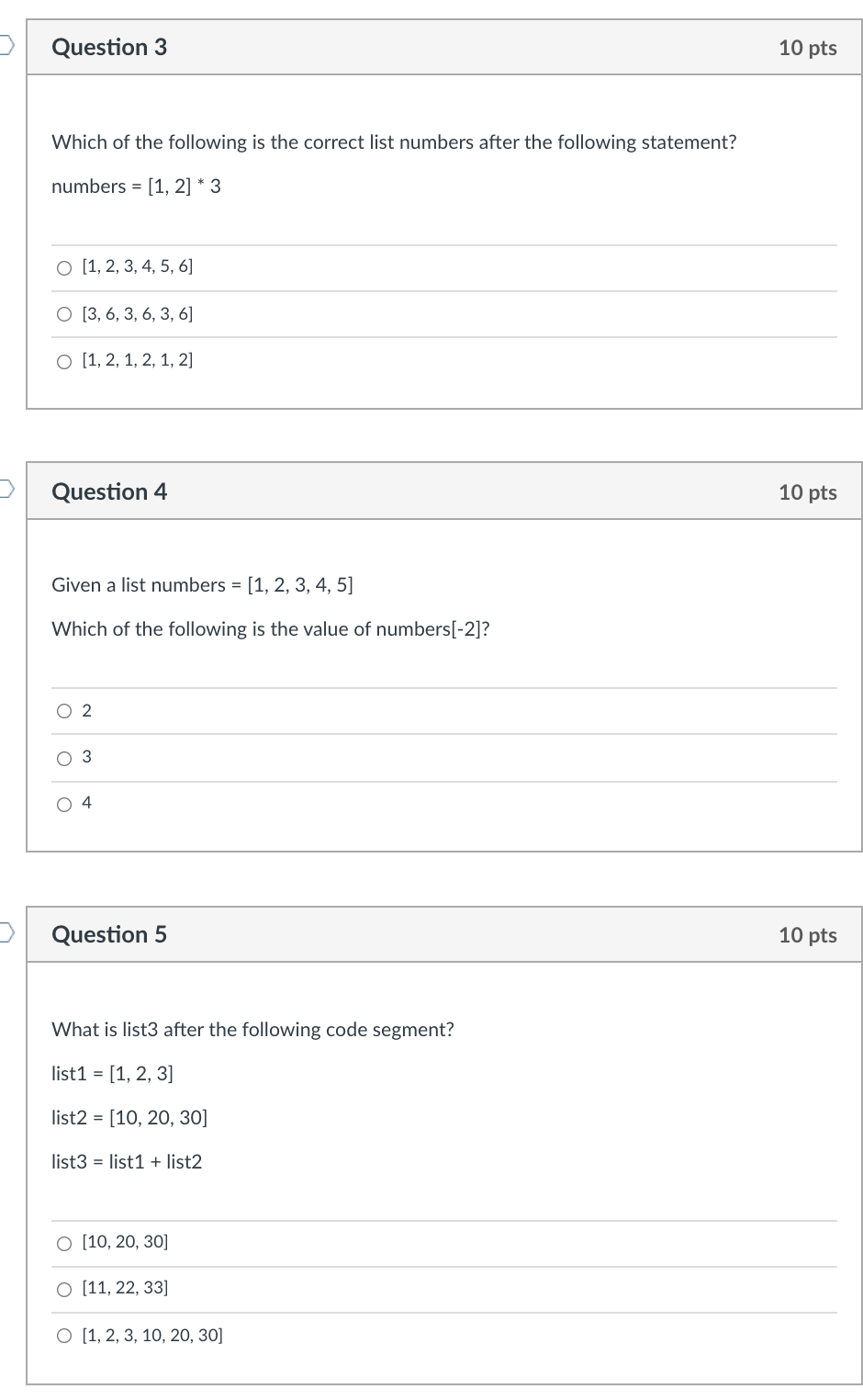 Solved Question 3 10 pts Which of the following is the | Chegg.com
