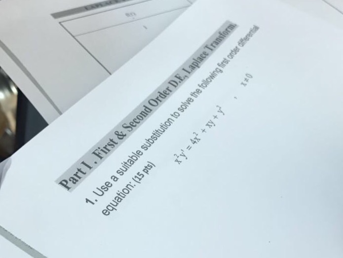 Solved Use a suitable substitution to solve the following | Chegg.com