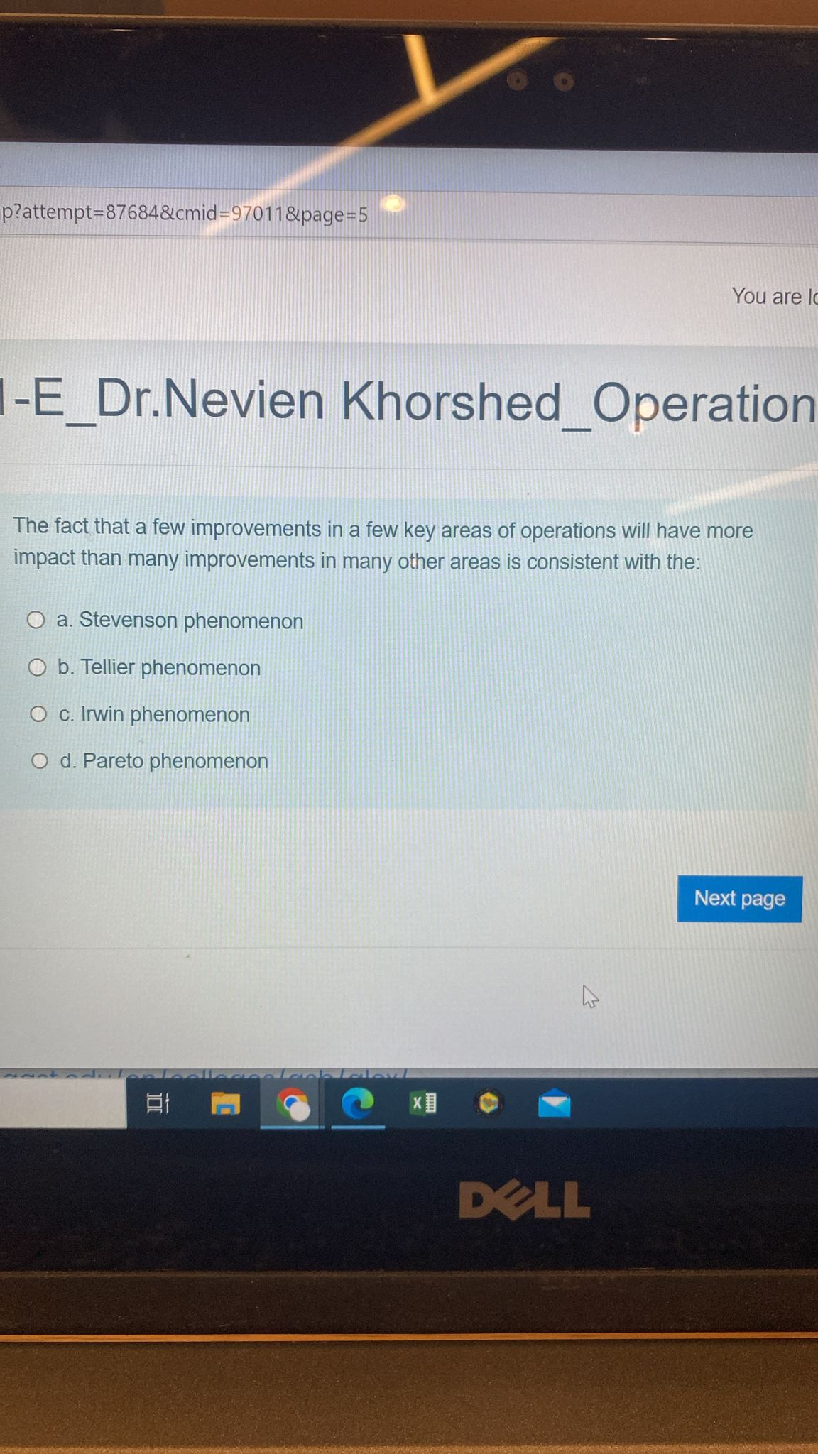 Solved The fact that a few improvements in a few key areas | Chegg.com