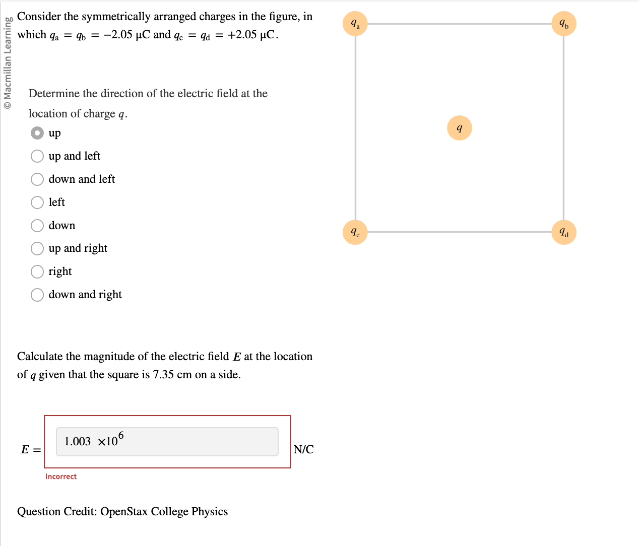 Solved Consider the symmetrically arranged charges in the | Chegg.com