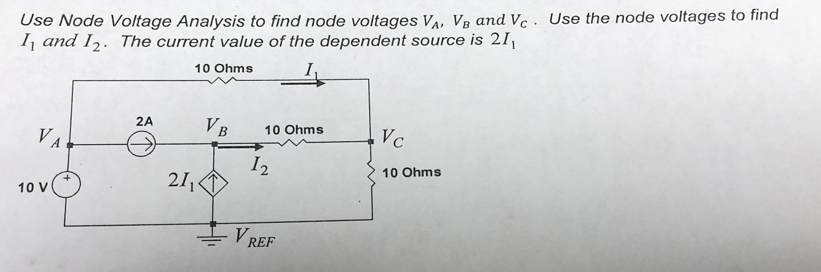 Solved Use Node Voltage Analysis to find node voltages VA, | Chegg.com Solved Use Node Voltage Analysis to find node voltages VA, | Chegg.com