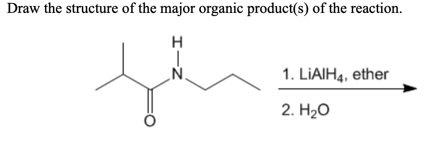 Solved Draw the structure of the major organic product(s) of | Chegg.com