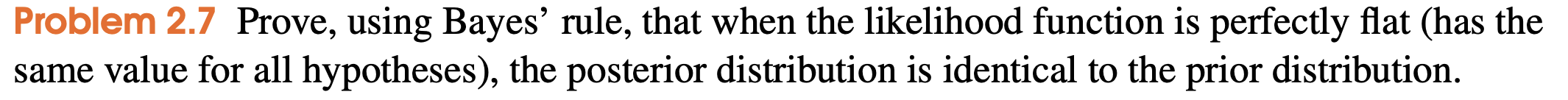Solved Prove, using Bayes’ ﻿rule, that when the likelihood | Chegg.com