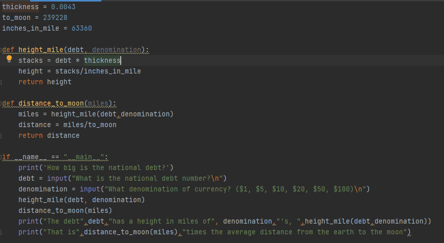 Solved Write a Python program (national_debt.py) that tries | Chegg.com