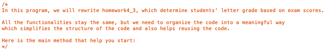 Solved l* In this program, we will rewrite homework4_3, | Chegg.com