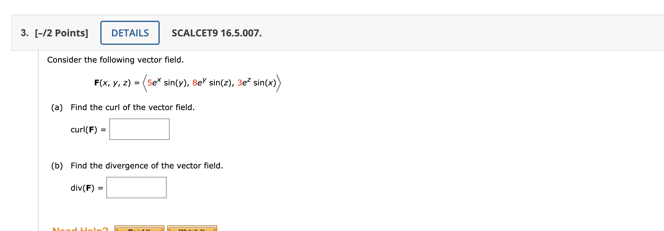 Solved Consider the following vector field. | Chegg.com