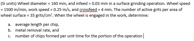 Solved (SI units) Wheel diameter \\( =160 \\mathrm{~mm} \\), | Chegg.com