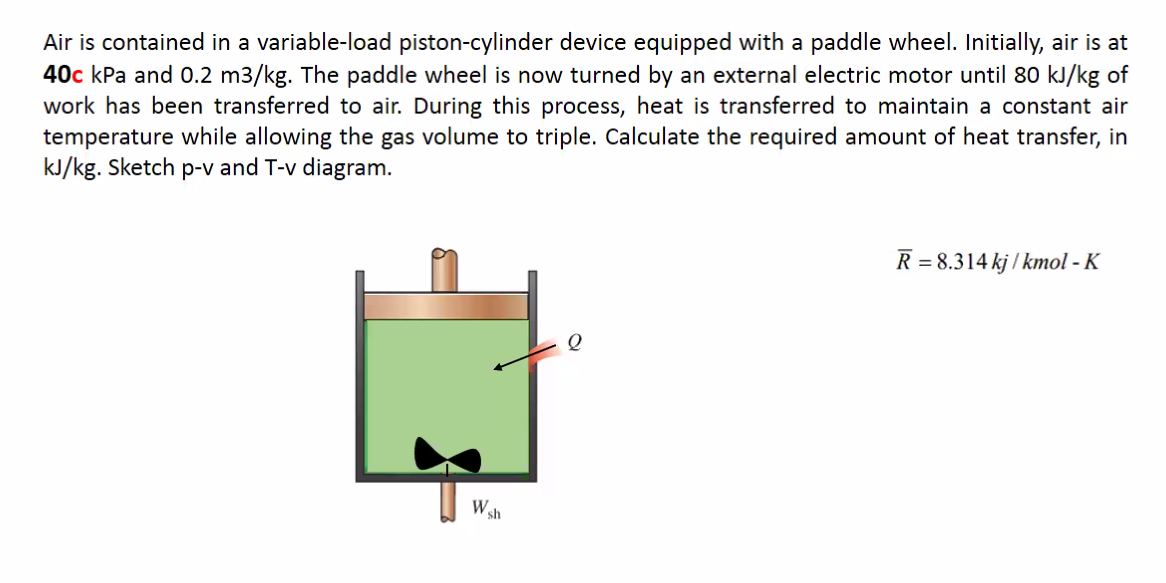 Solved Air is contained in a variable-load piston-cylinder | Chegg.com
