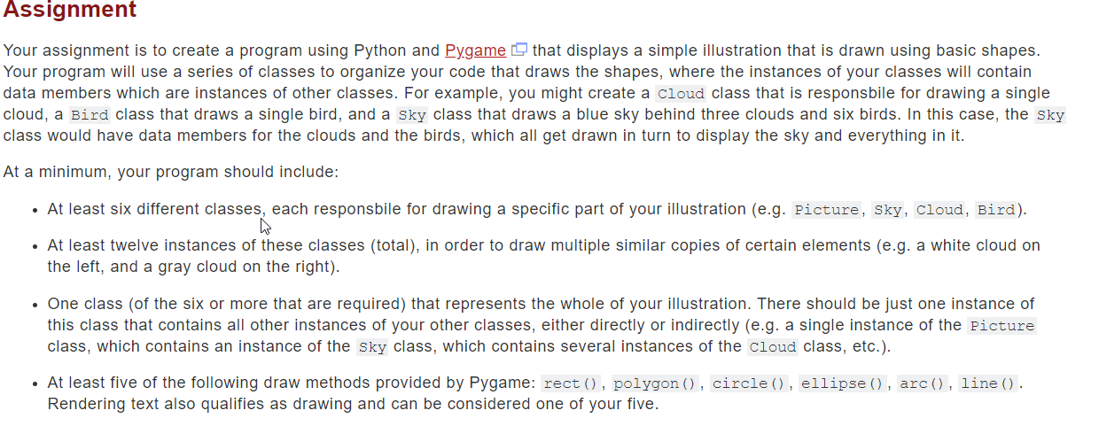 Assignment Your assignment is to create a program | Chegg.com