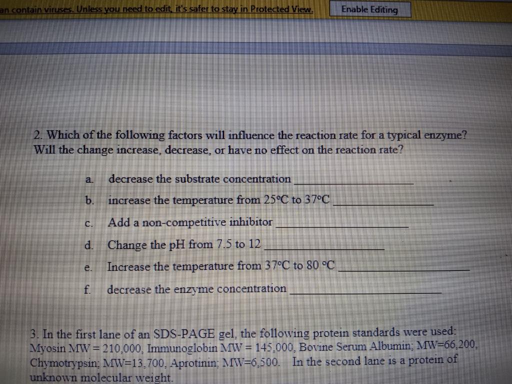 Solved 2. Which of the following factors will influence the | Chegg.com
