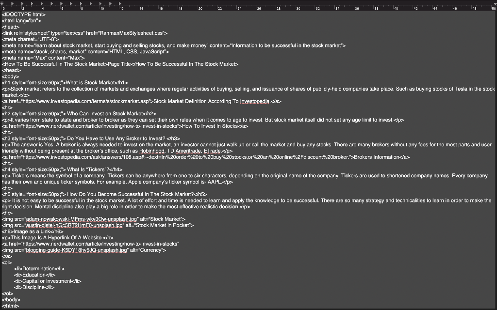 Hello, need some help with this CSS file creation | Chegg.com