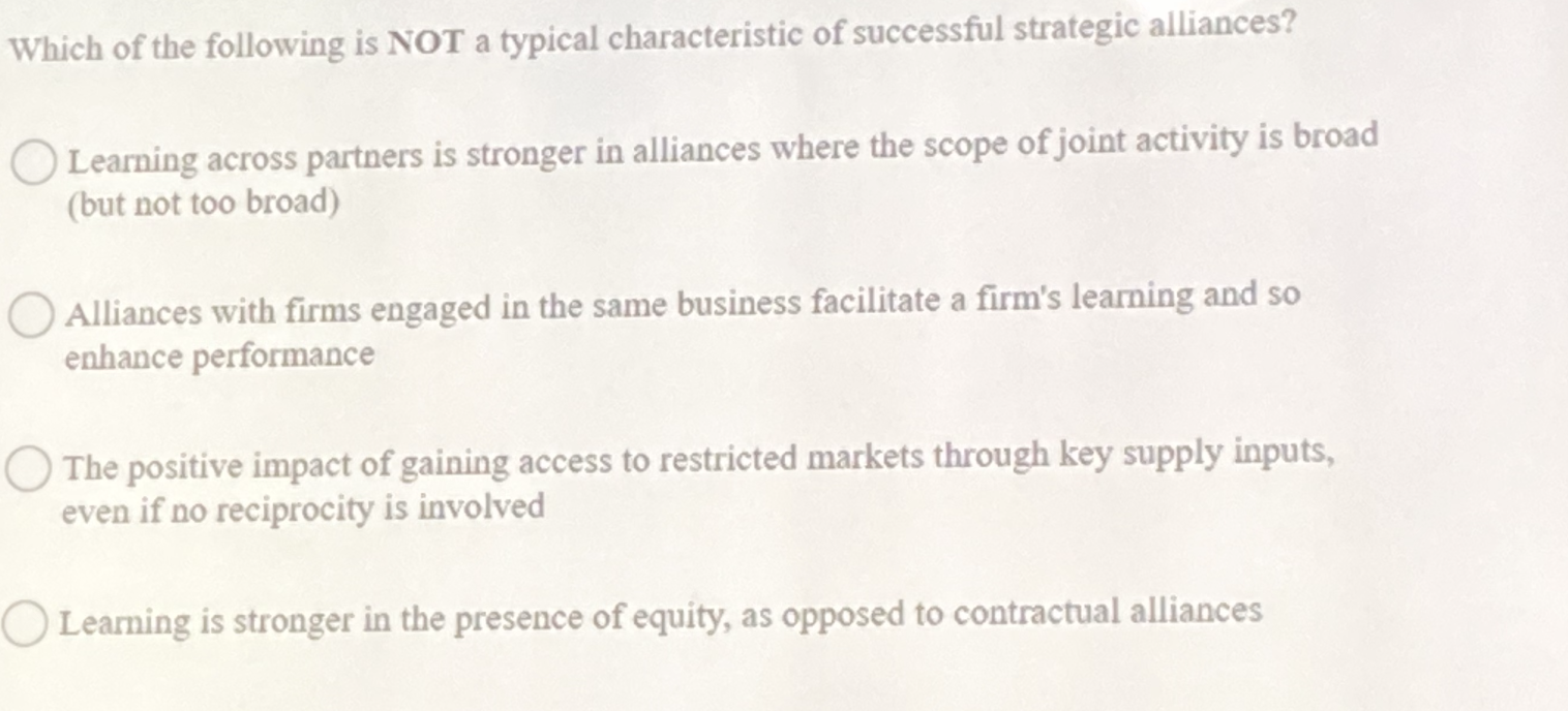 Solved Which of the following is NOT a typical | Chegg.com