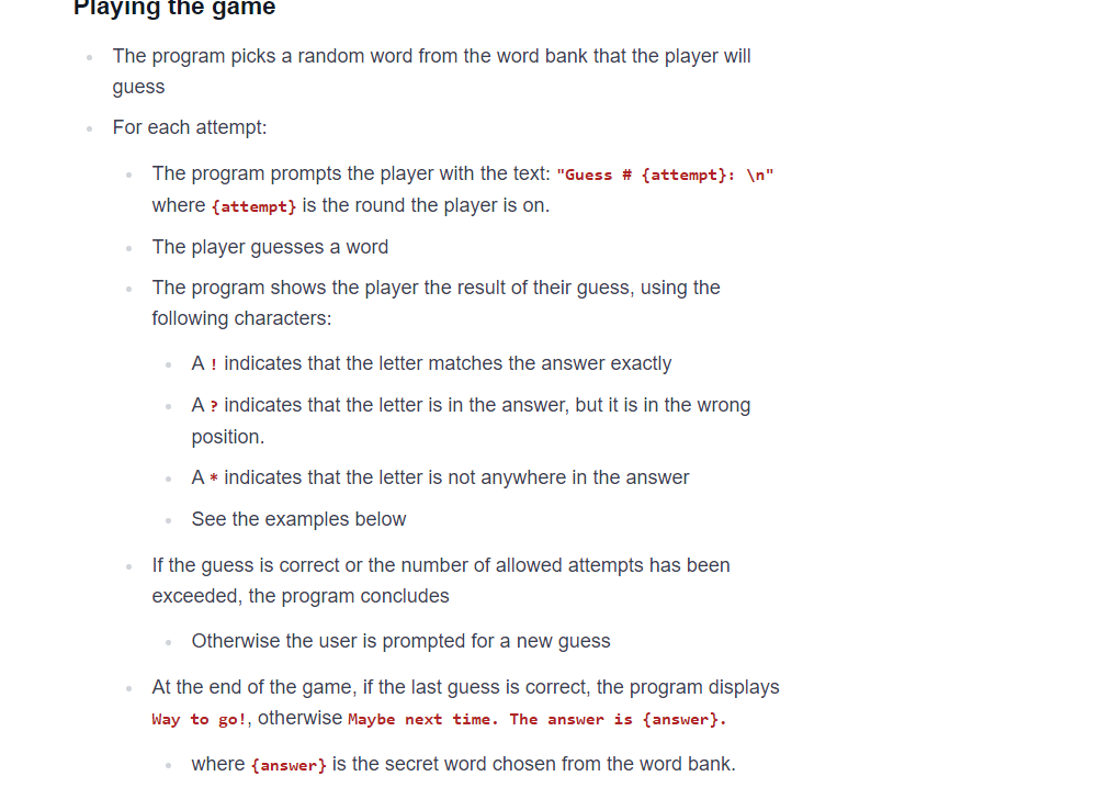 Solved Instructions The beloved word-guessing game WORDLE is | Chegg.com